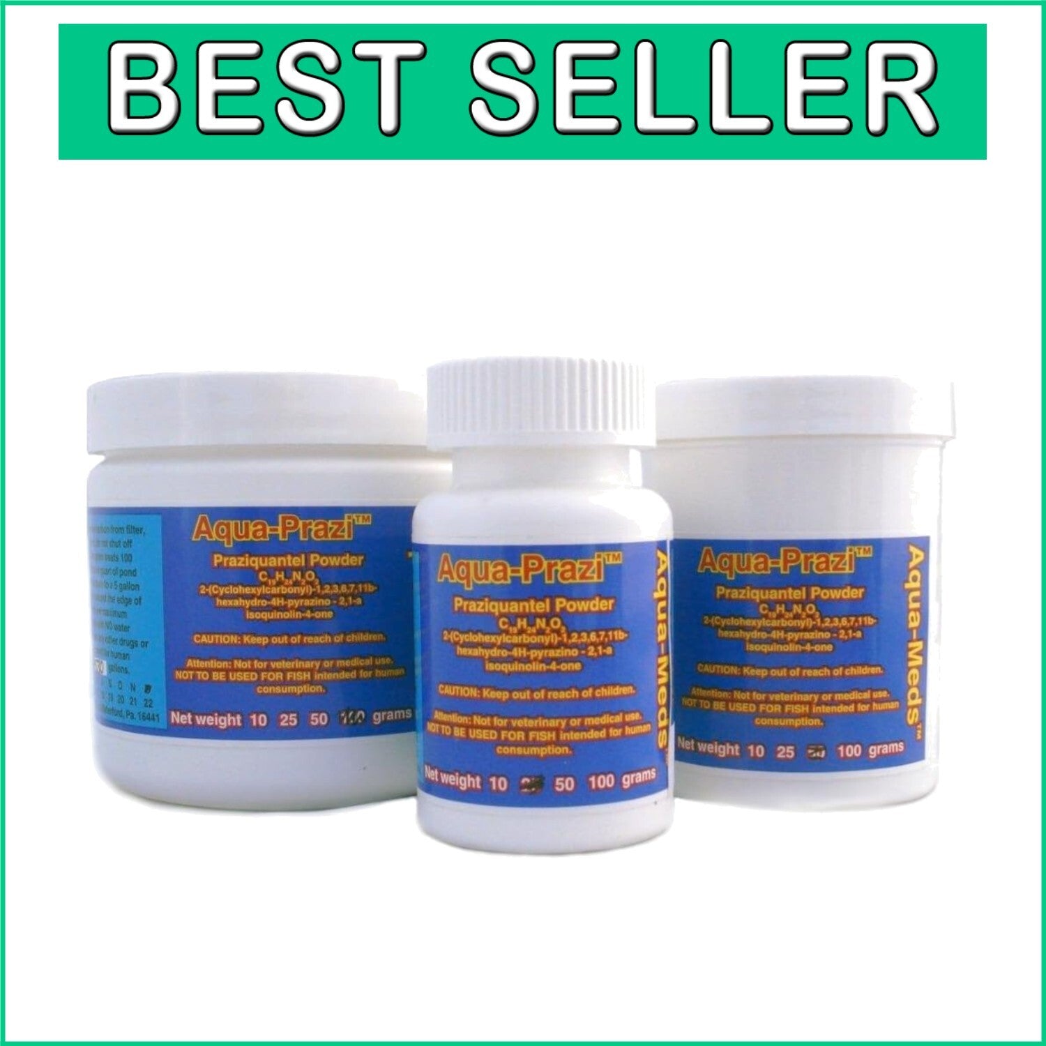 25g Aqua Prazi - Effective Skin & Gill Fluke Treatment for Koi and Pon ...