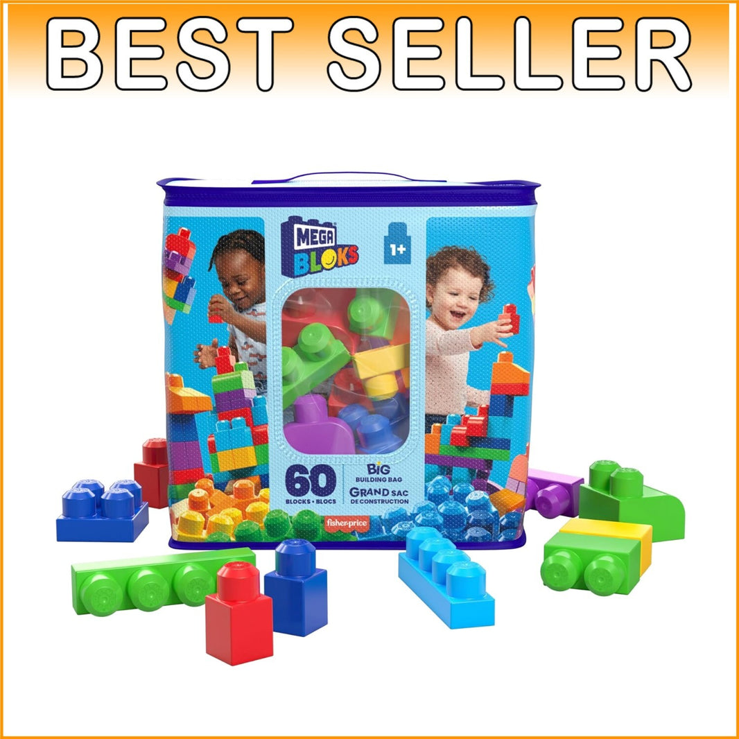 Toddler-Friendly Mega Bloks Big Building Bag - Imagination and Skill D ...
