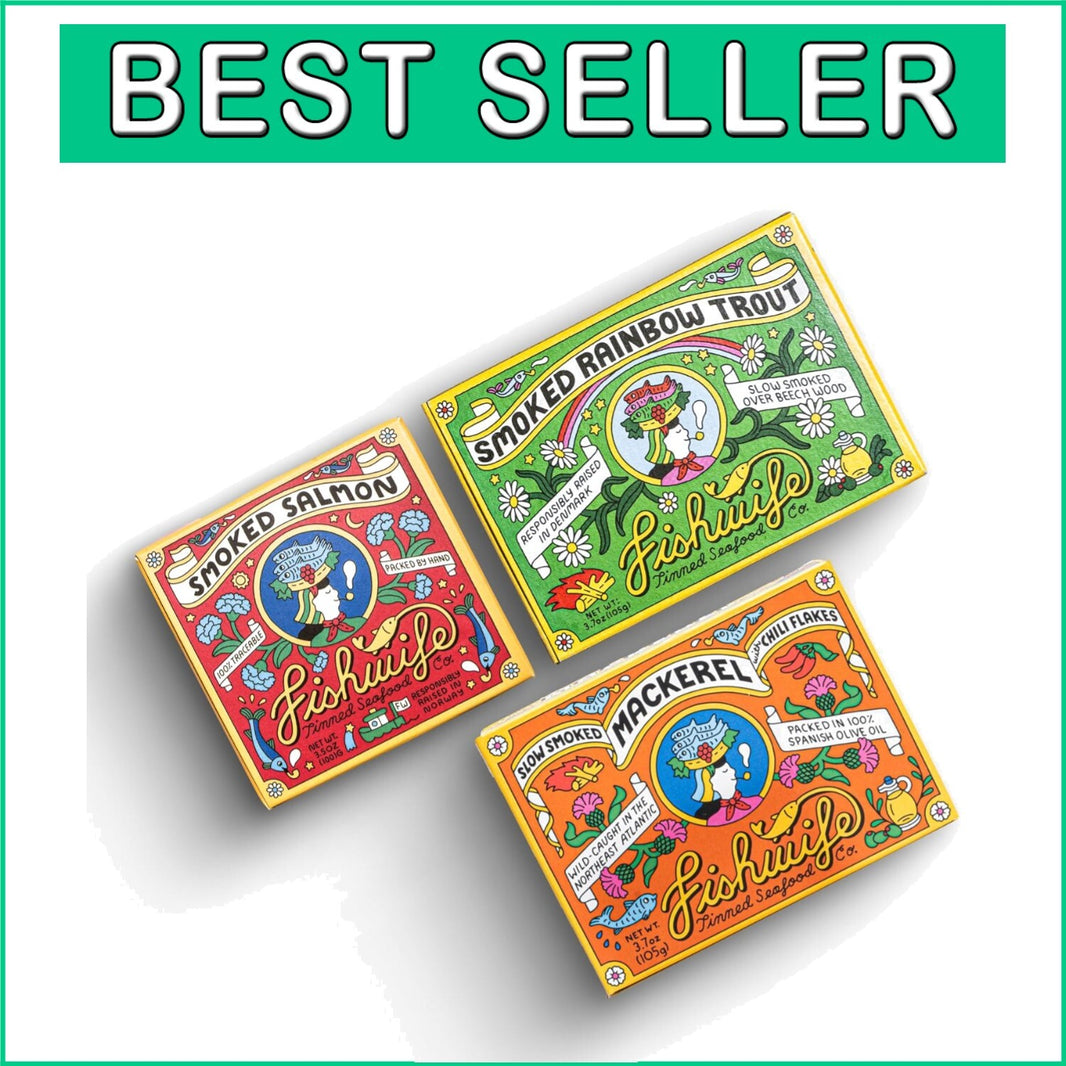 Gourmet Smoky Trio 3-Pack: Smoked Trout, Salmon & Mackerel - Sustainab ...