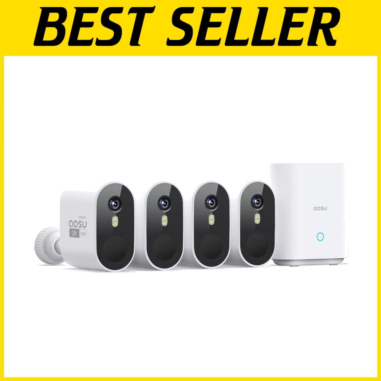 Outdoor Security Cameras Kit - 4 Wireless Units with Advanced Motion A ...