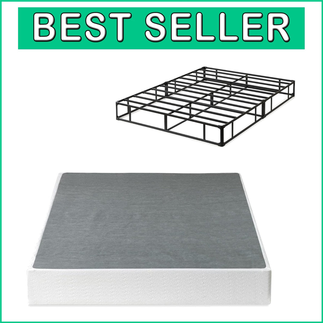 Reliable 9-Inch Metal Mattress Foundation with Poly Jacquard Cover - F ...