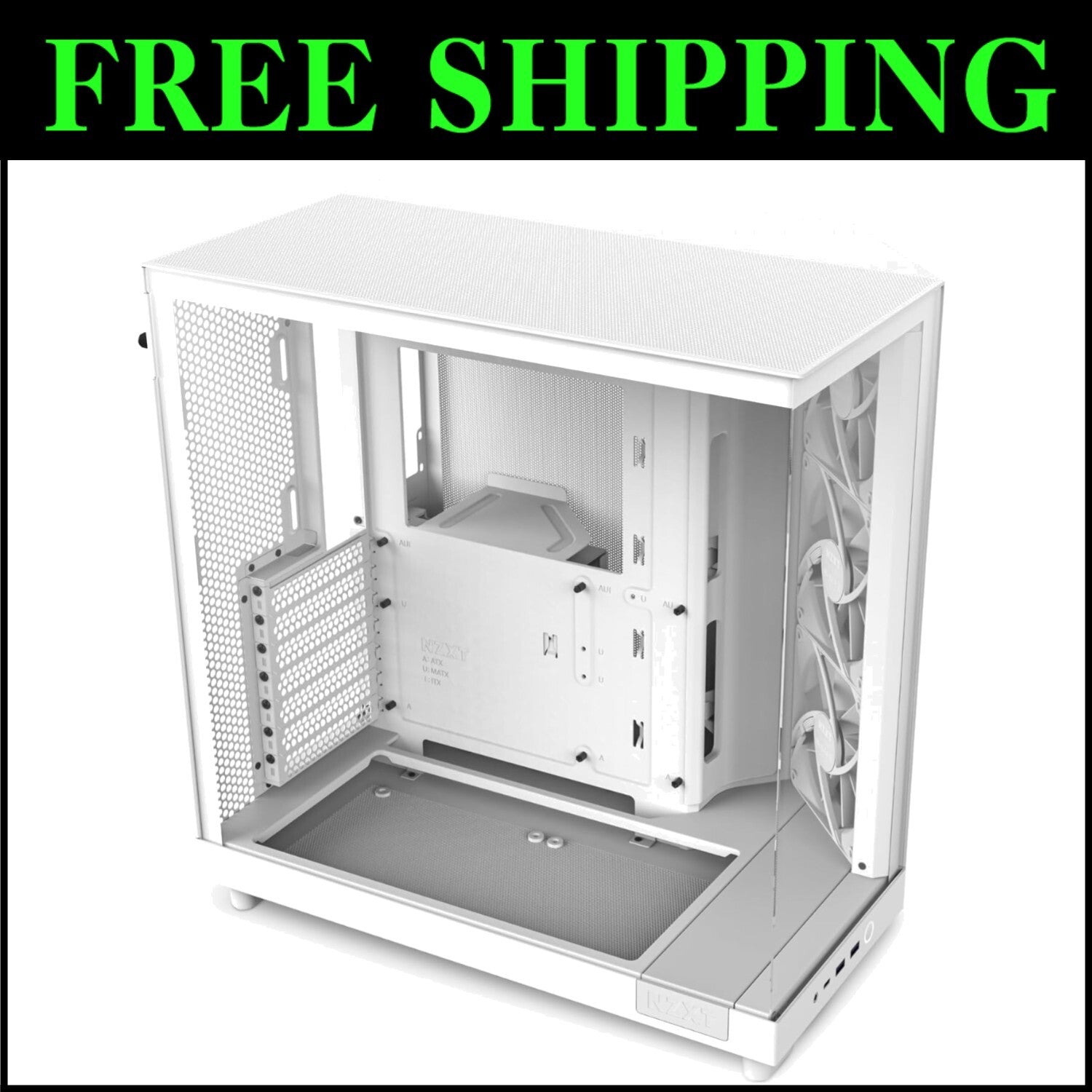 Premium Mid-Tower Case with 3 x 120mm Fans - Enhanced Airflow & Cable ...