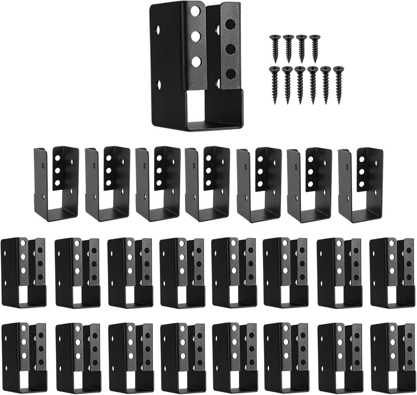 Sturdy 2x4 Joist Hangers - 24PCS Framing Brackets with Installation Sc ...