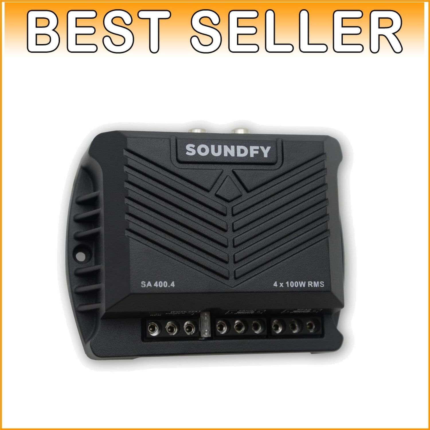 Compact 4-Channel Digital Car Audio Amplifier - 400W RMS with Crossove ...